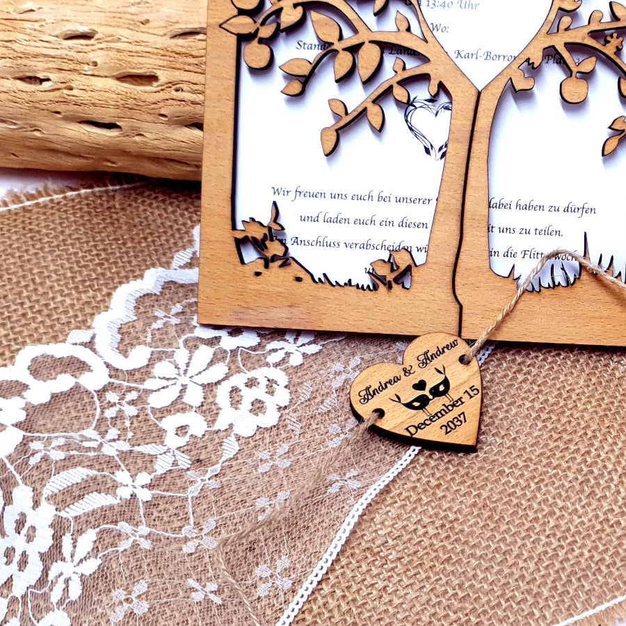 Rustic Tree Wedding Invitations